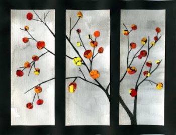 Eggshell Art - Fall Tree | Fun Family Crafts