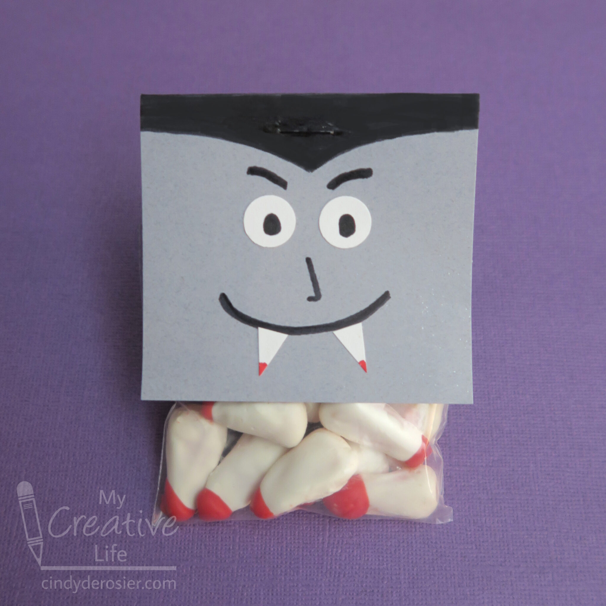 Vampire Fang Treat Bags | Fun Family Crafts