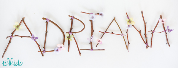 Rustic Twig Letters | Fun Family Crafts