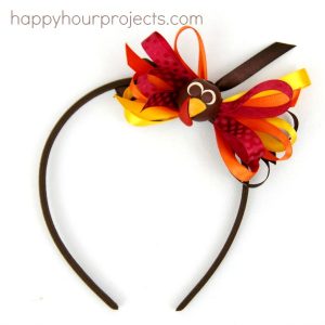 Turkey Bow Headband | Fun Family Crafts