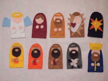 Felt Nativity Finger Puppets | Fun Family Crafts