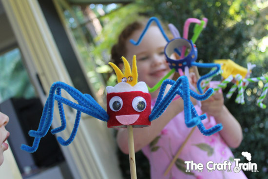 Spider Stick Puppet | Fun Family Crafts