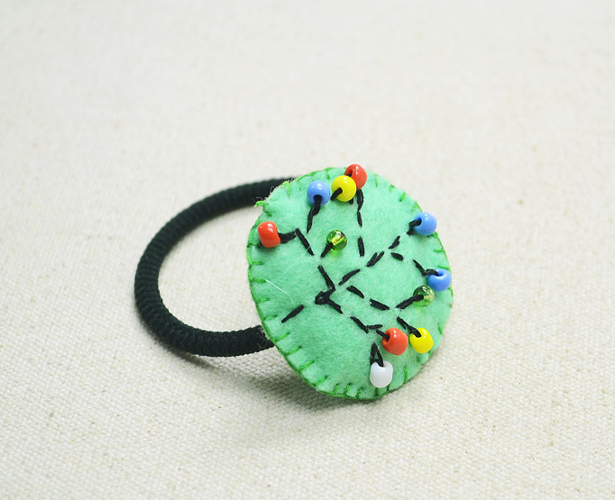 Embroidery Elastic Hair Tie | Fun Family Crafts