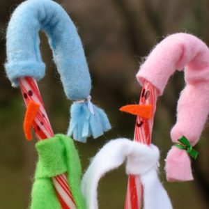 Candy Cane Snowmen | Fun Family Crafts