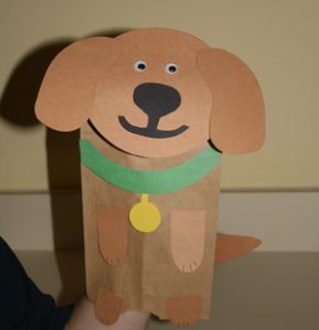 Paper Bag Dog Puppet | Fun Family Crafts