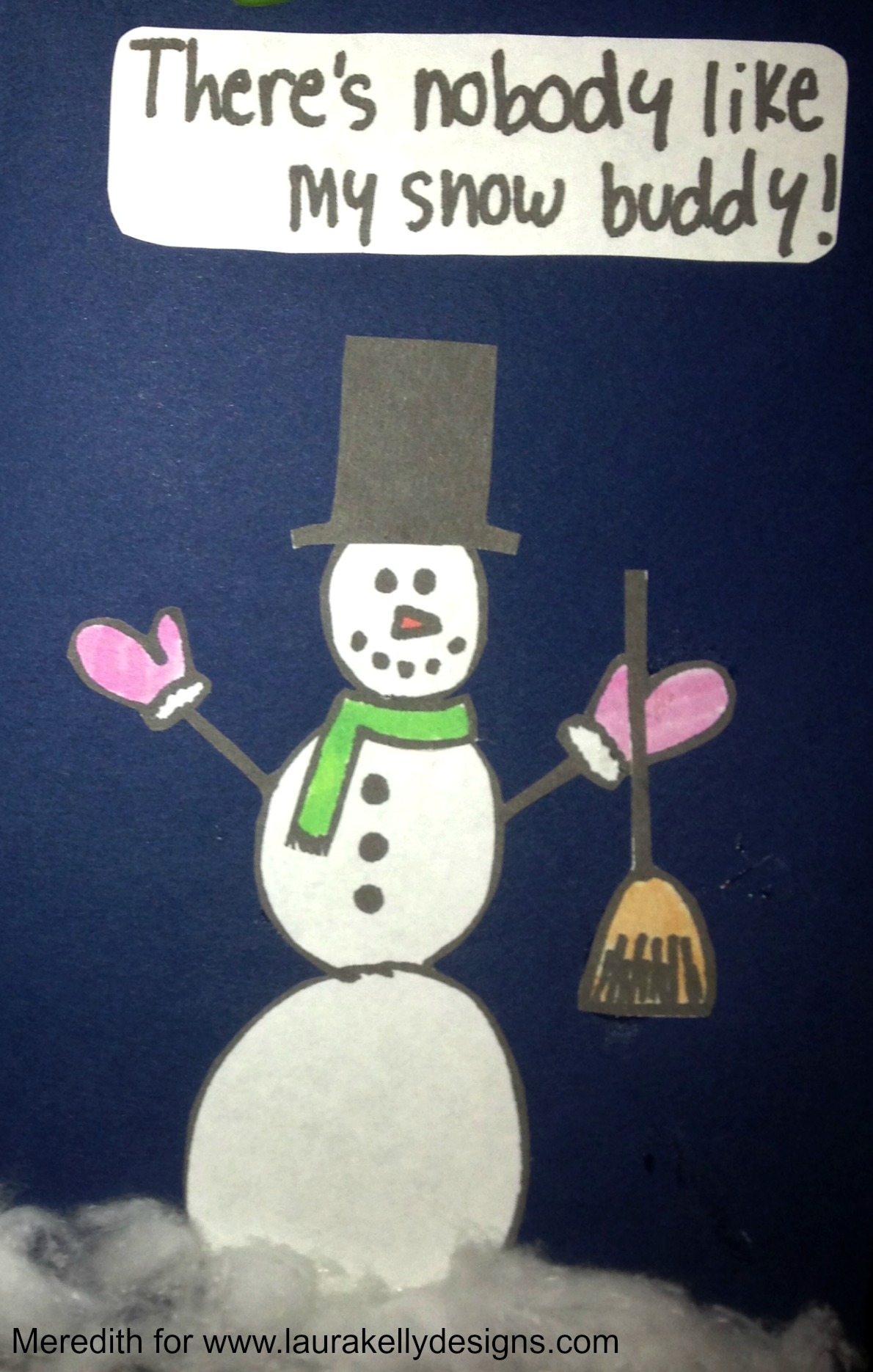 My Snow Buddy Card | Fun Family Crafts