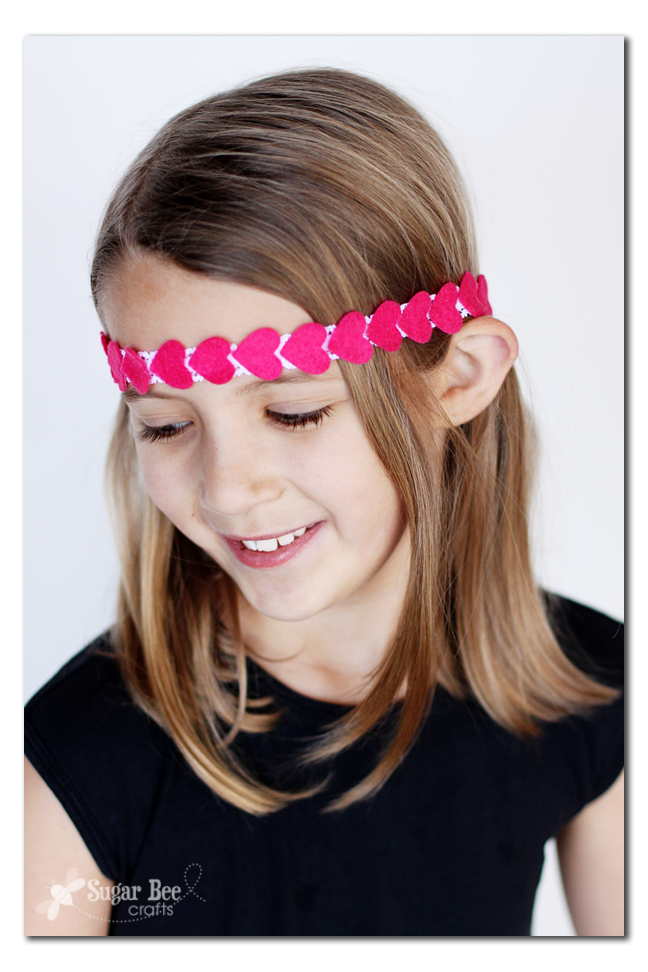 Felt Heart Headband | Fun Family Crafts