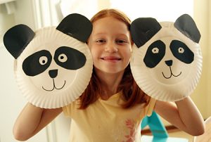 Paper Plate Panda Puppet | Fun Family Crafts