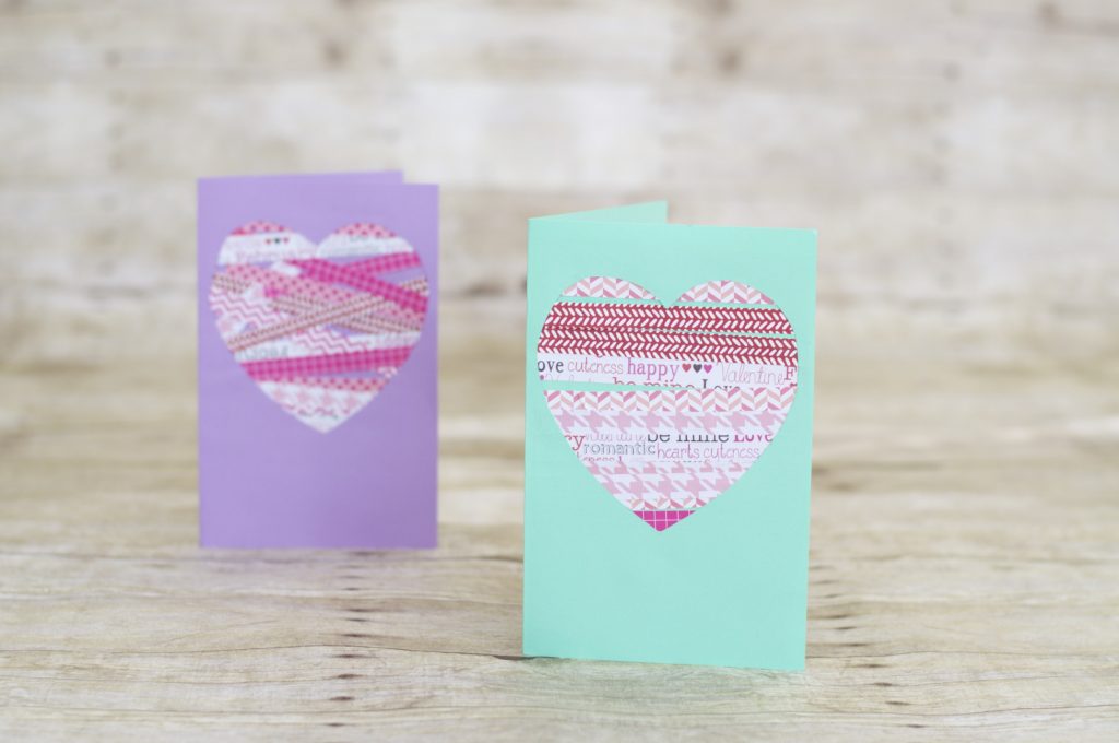 Scrapbook Paper Valentine Heart Card | Fun Family Crafts