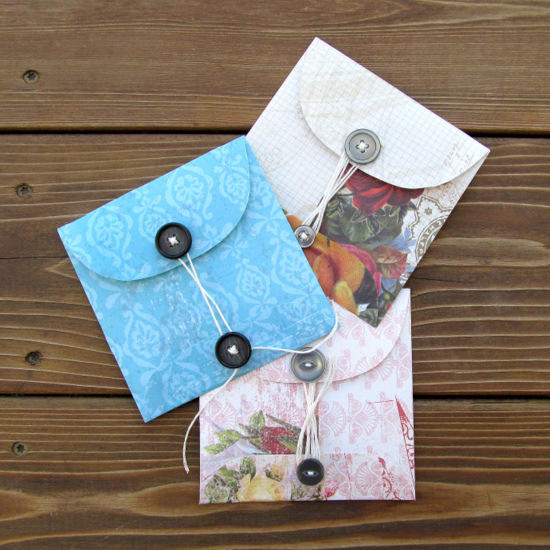 Buttoned Up Envelopes | Fun Family Crafts