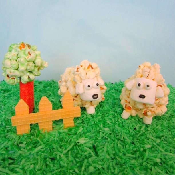 Popcorn Ball Lambs | Fun Family Crafts
