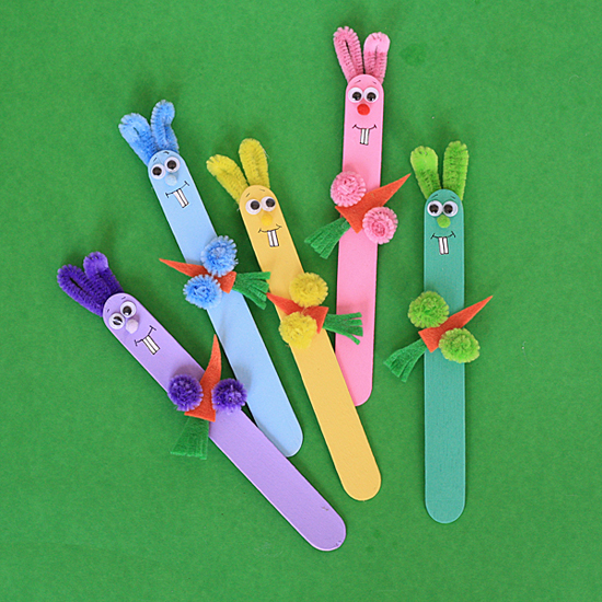 Craft Stick Bunnies | Fun Family Crafts