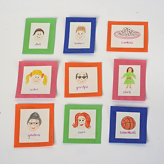 Family Memory Cards | Fun Family Crafts