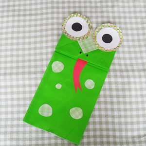 Paper Bag Frog Puppet | Fun Family Crafts