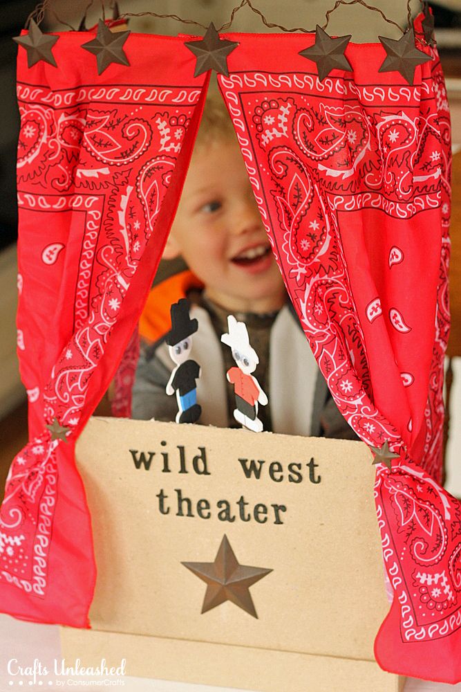 Wild West Puppet Theater | Fun Family Crafts