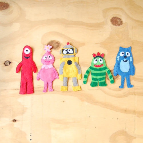 Yo Gabba Gabba Felt Magnets | Fun Family Crafts