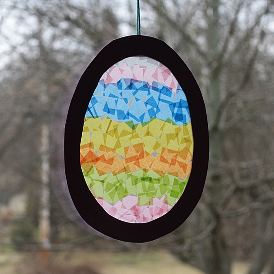Easter Egg Sun Catcher | Fun Family Crafts