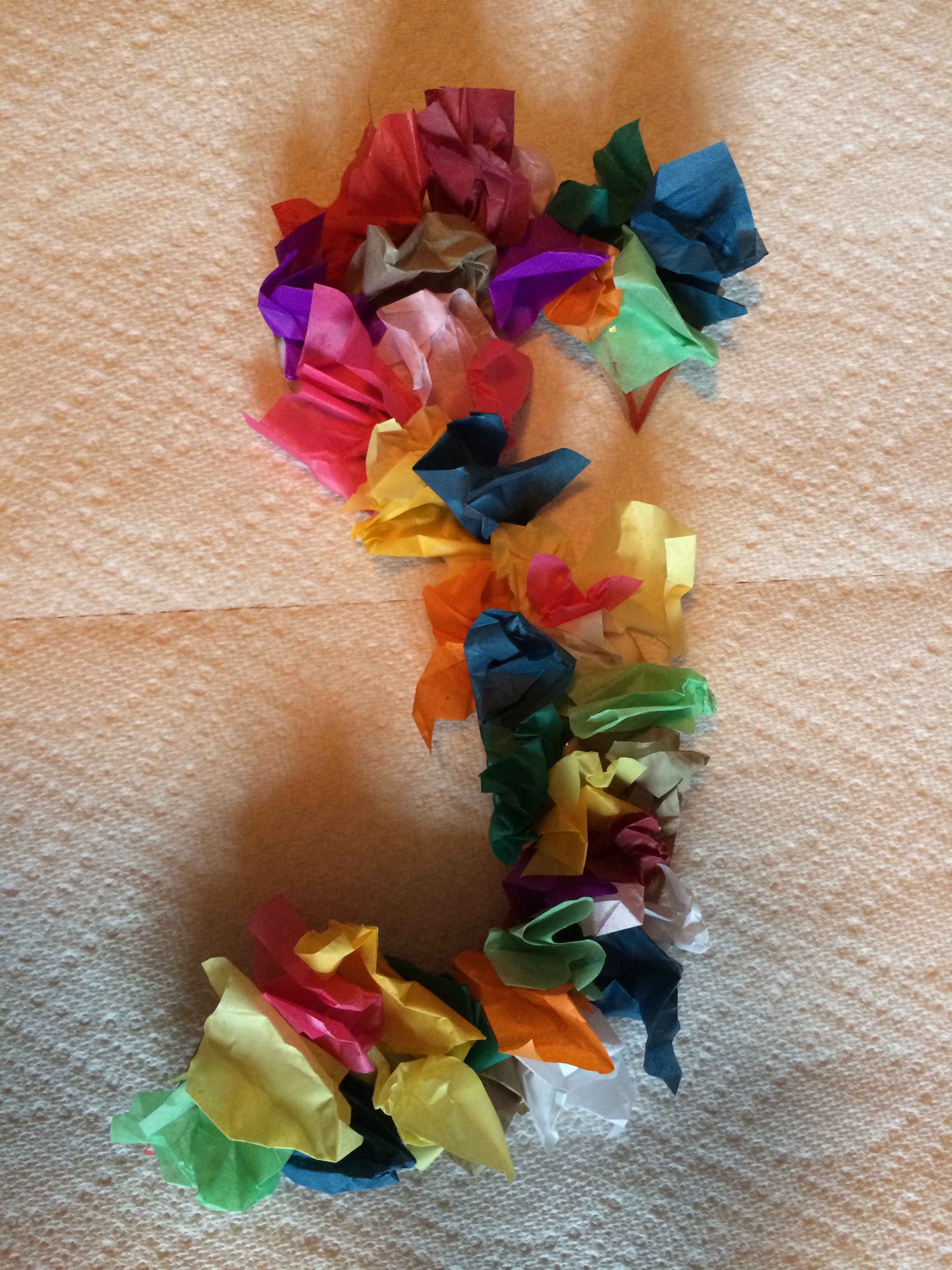 Letter S Spring Tissue Paper Art | Fun Family Crafts