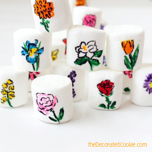 Flower Marshmallows | Fun Family Crafts