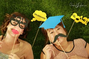 Graduation Photo Booth Props | Fun Family Crafts