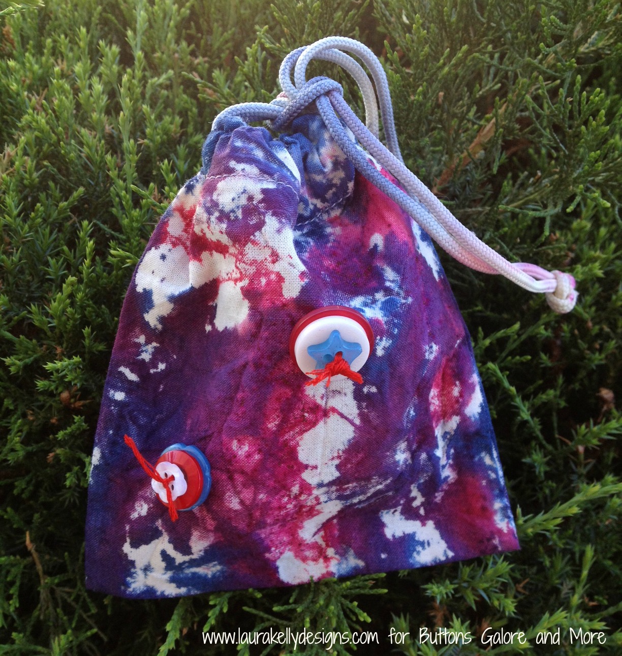 Tie-Dye Button Bags | Fun Family Crafts