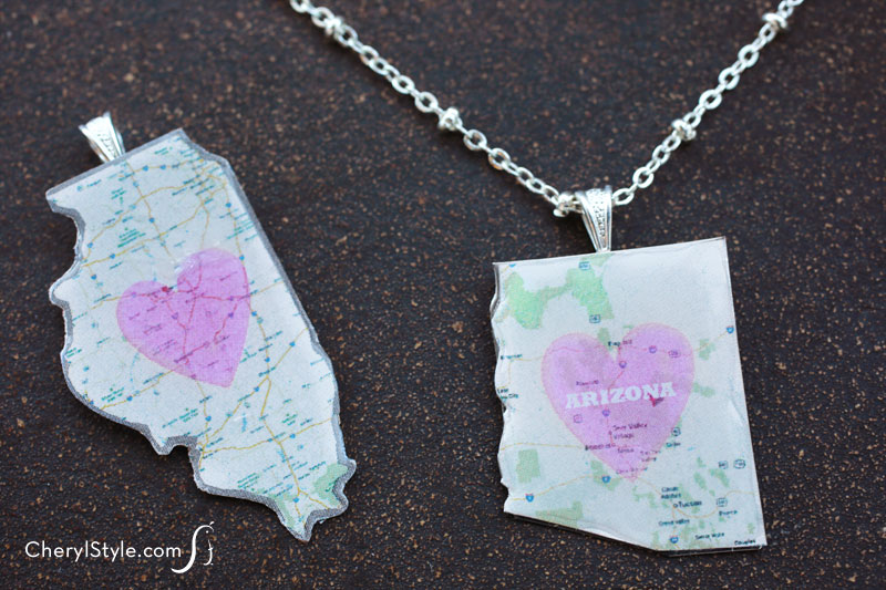 Map Necklace | Fun Family Crafts