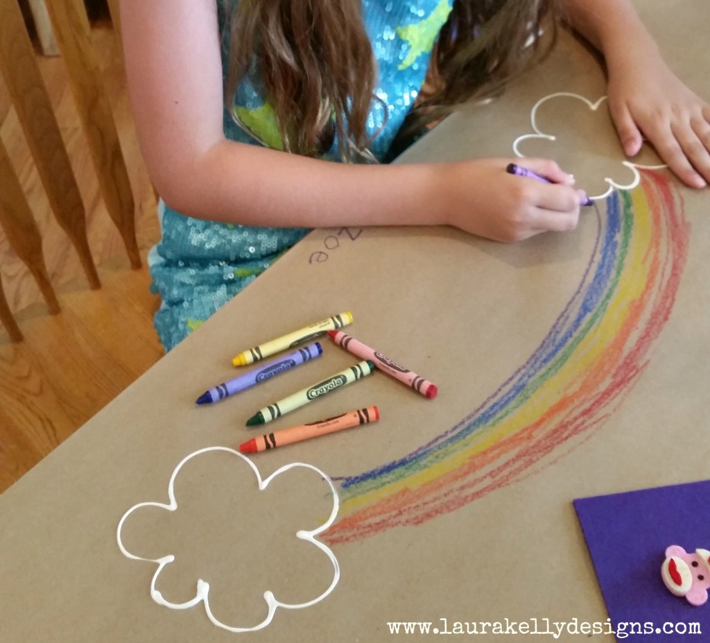 Interactive Rainbow Table Cover | Fun Family Crafts