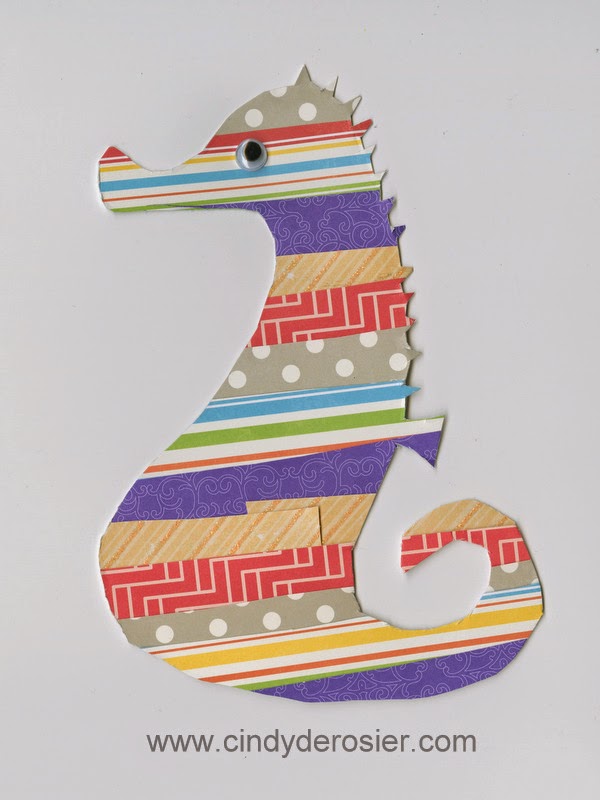 Scrap Paper Seahorse | Fun Family Crafts