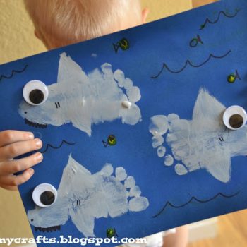 Shark Crafts & Activities for Kids: ocean themed shark crafts