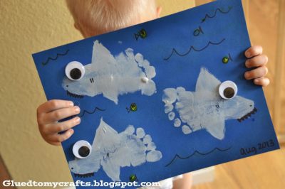Footprint Sharks | Fun Family Crafts