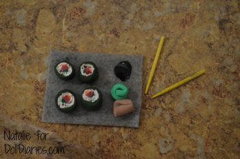 Clay Doll-Sized Sushi | Fun Family Crafts