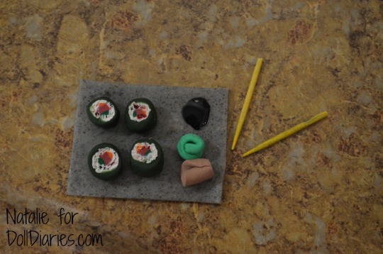 Clay Doll-Sized Sushi | Fun Family Crafts