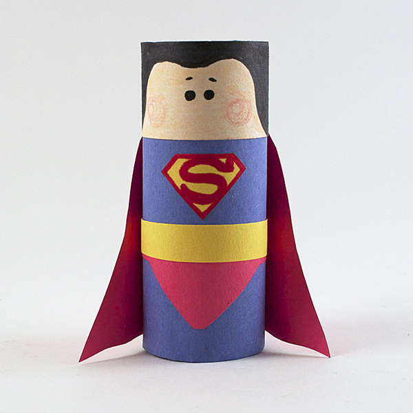 Cardboard Tube Superman | Fun Family Crafts
