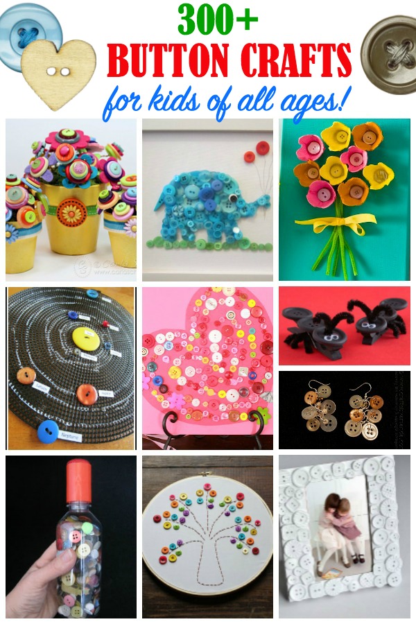 300+ Button Crafts for Kids | Fun Family Crafts