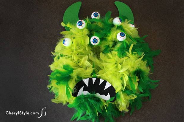 Feather Boa Monster | Fun Family Crafts