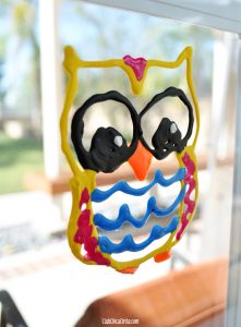 Puffy Paint Window Decorations | Fun Family Crafts