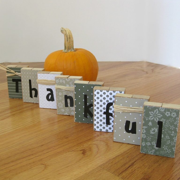 Thankful Blocks | Fun Family Crafts
