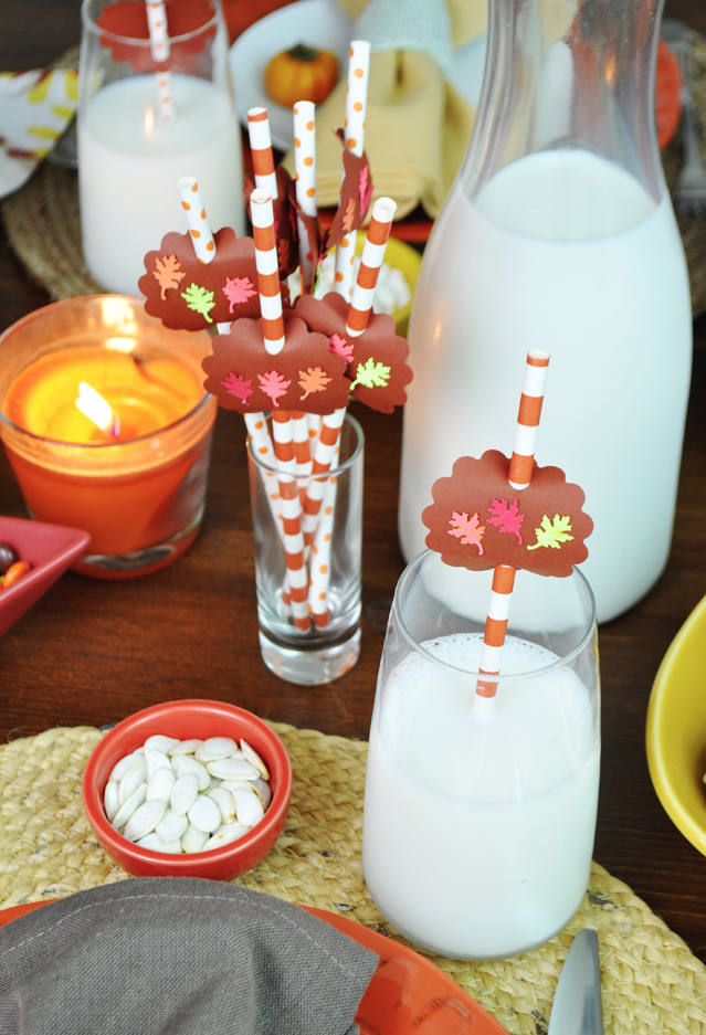 Fall Leaf Party Straws | Fun Family Crafts
