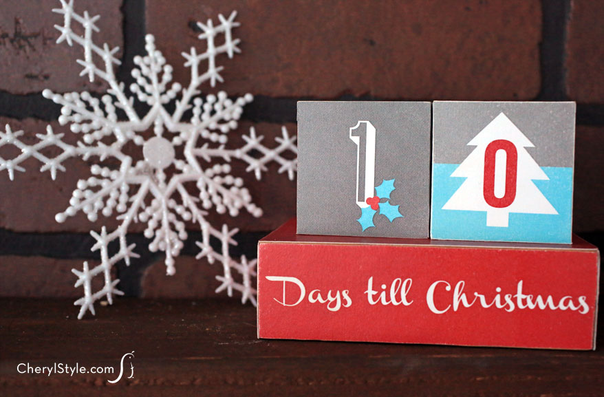 Christmas Countdown Blocks | Fun Family Crafts