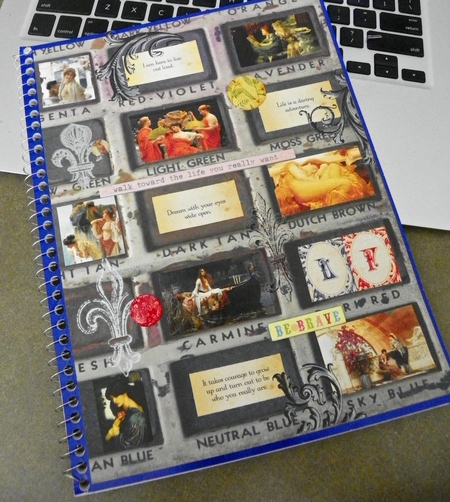 Collaged Notebook Cover | Fun Family Crafts