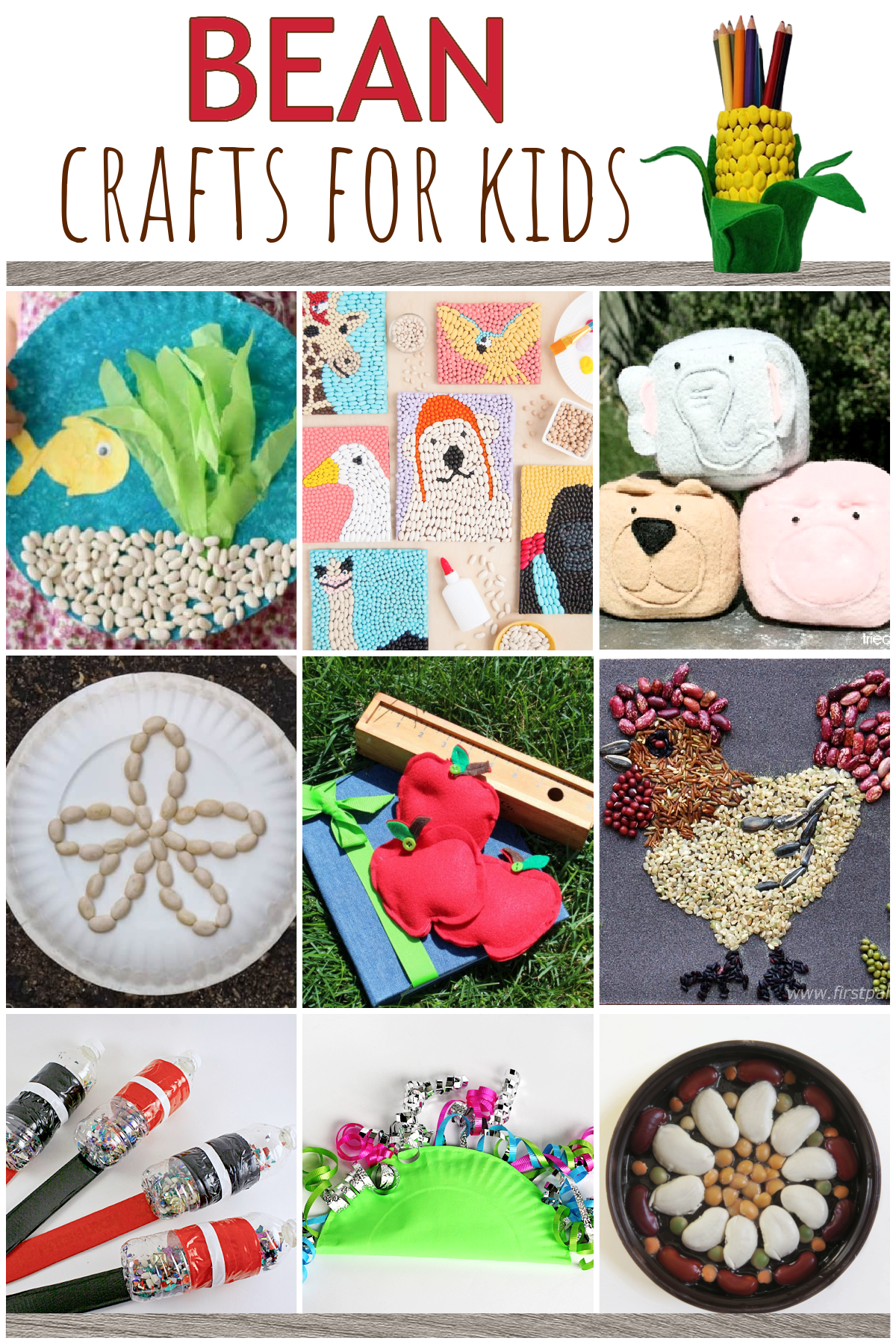Bean Crafts for Kids | Fun Family Crafts