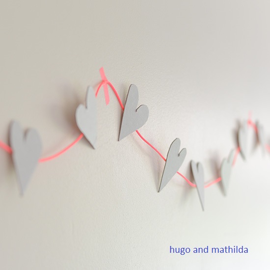 Cardboard Heart Garland | Fun Family Crafts