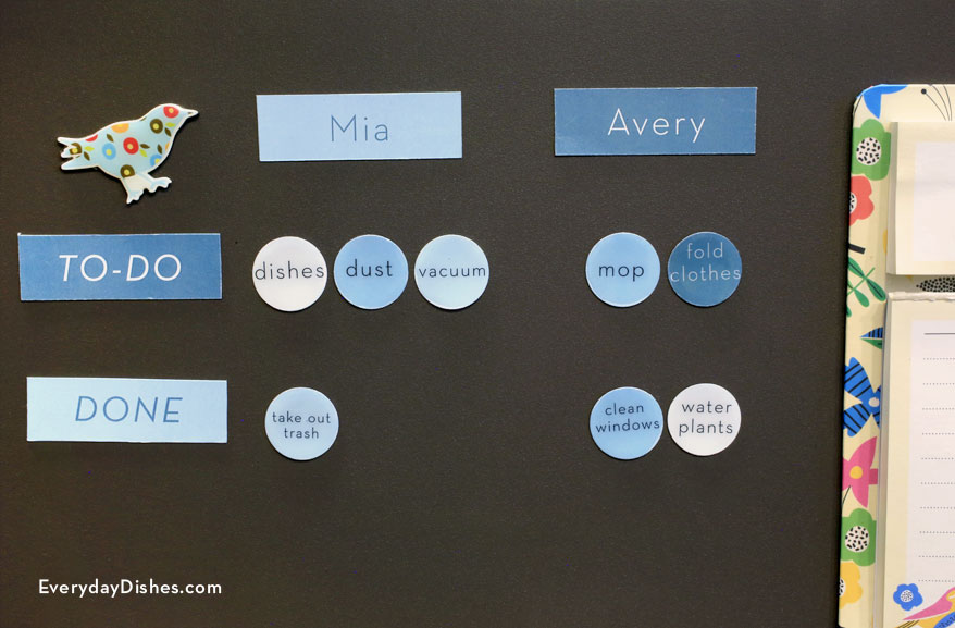 Chore Magnets | Fun Family Crafts