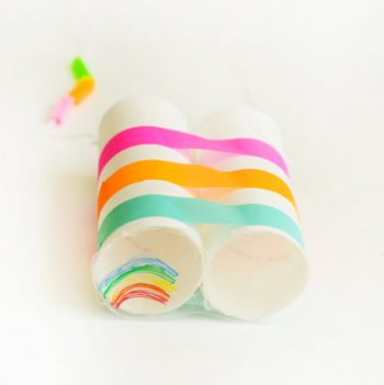 Rainbow Binoculars | Fun Family Crafts