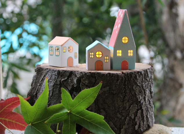 Paper House Luminaries | Fun Family Crafts