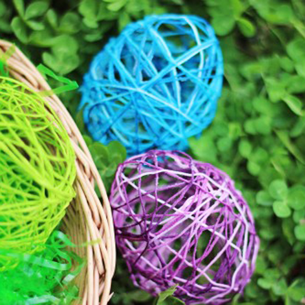 String Easter Eggs | Fun Family Crafts