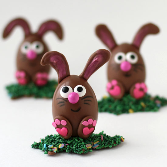 Chocolate Easter Egg Bunnies | Fun Family Crafts