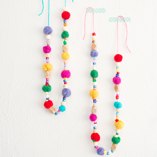 Felted Ball Garland | Fun Family Crafts