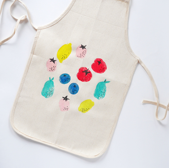 Potato Stamp Apron | Fun Family Crafts