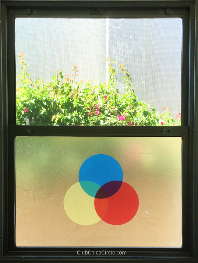 Suncatcher Privacy Window Screen | Fun Family Crafts